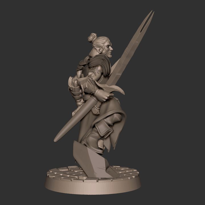 3D Printable Drow Weapon Master by Bite the Bullet